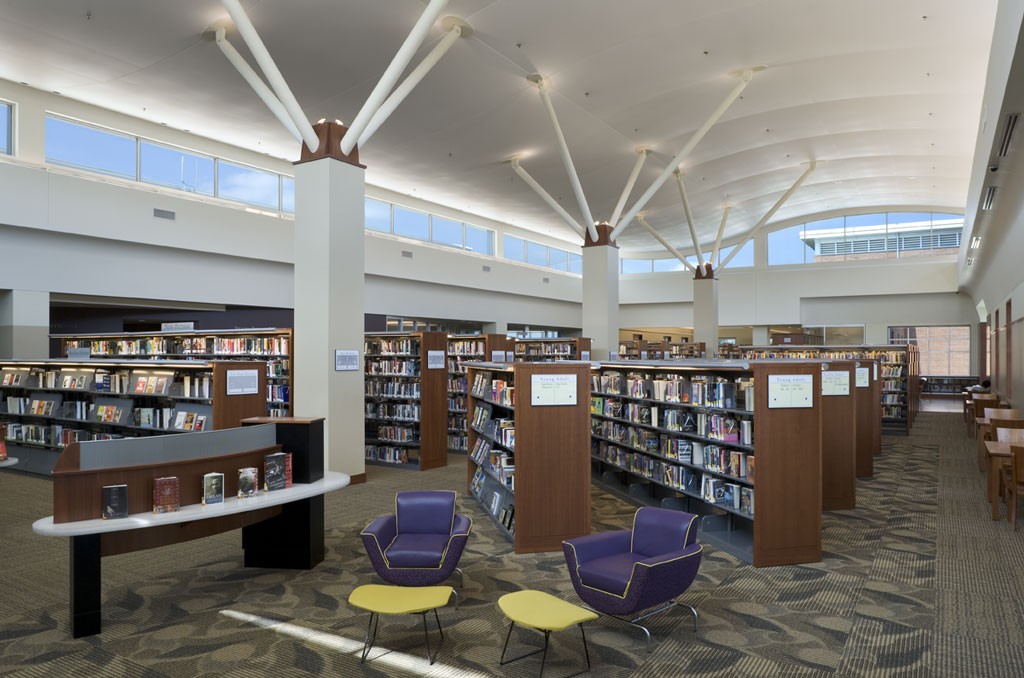 FAYETTEVILLE-PUBLIC-LIBRARY – NEWMAT Stretch Ceiling & Wall Systems