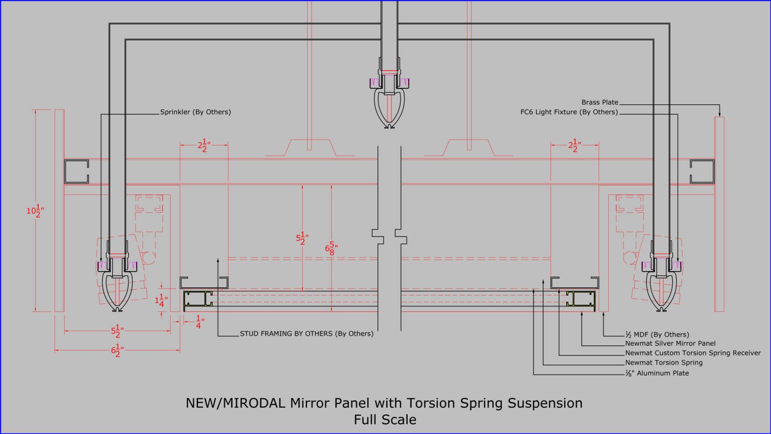 Mirror Panel with Torsion Spring Suspension – NEWMAT Stretch Ceiling ...